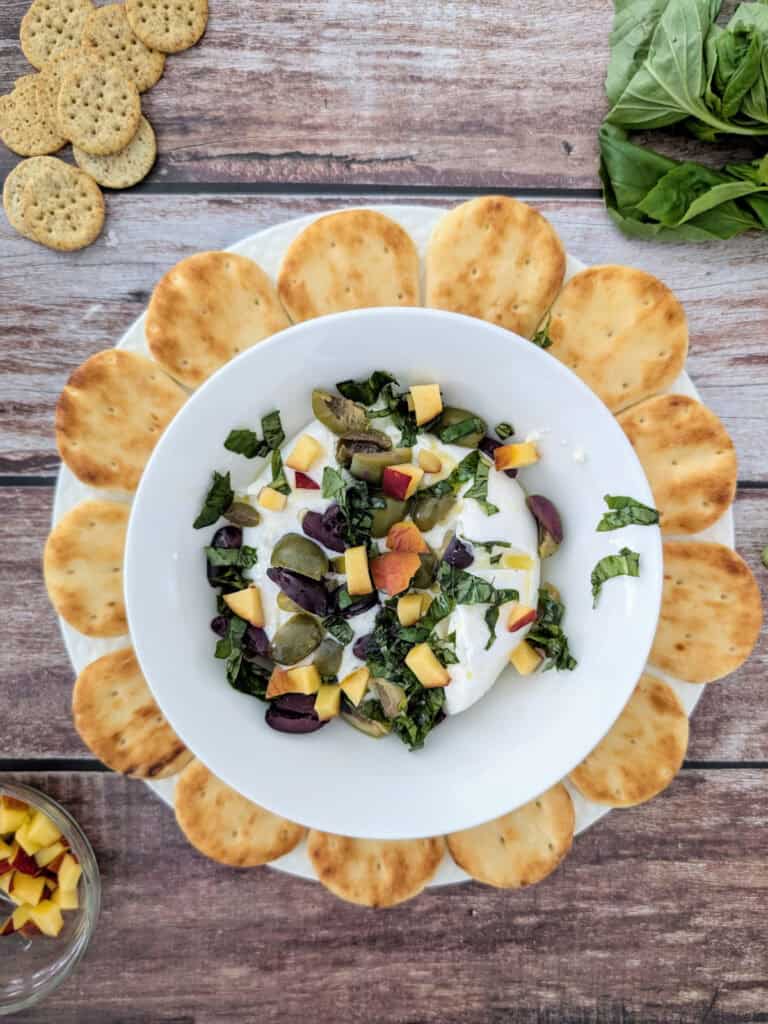 Easy 5-Ingredient Burrata Cheese Appetizer